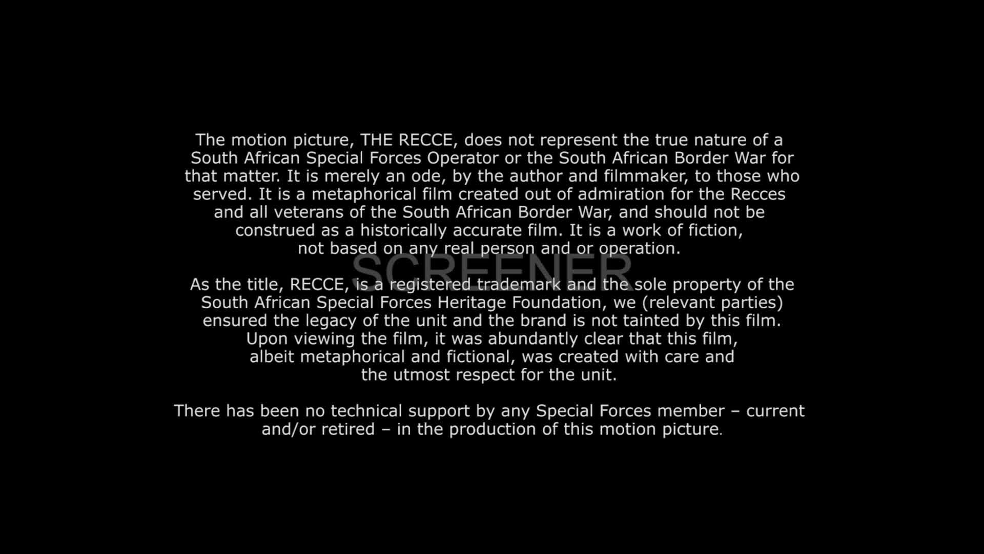 The Recce - FilmFreeway