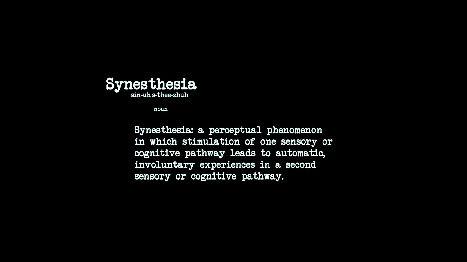 Synesthesia - FilmFreeway