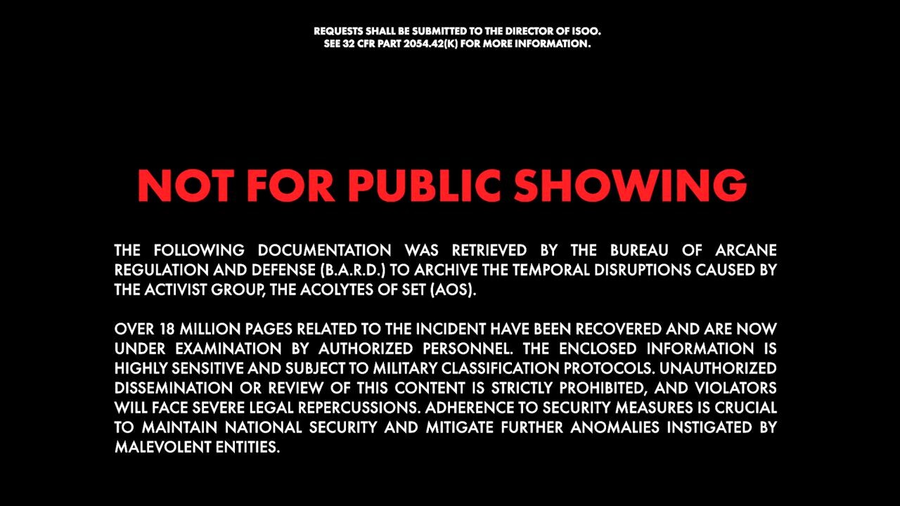 Operation Eventide | Tombs of Memphis Document #0001 - FilmFreeway