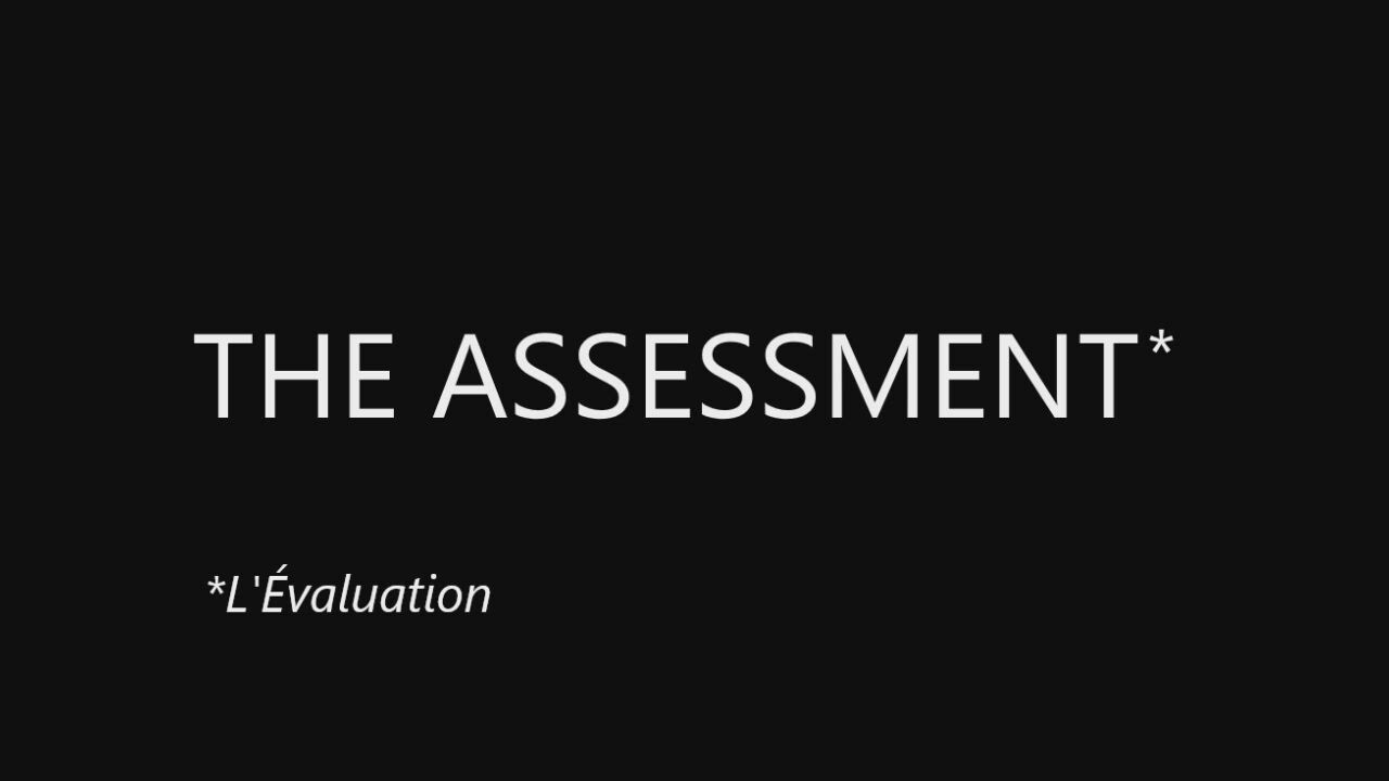 The Assessment - FilmFreeway